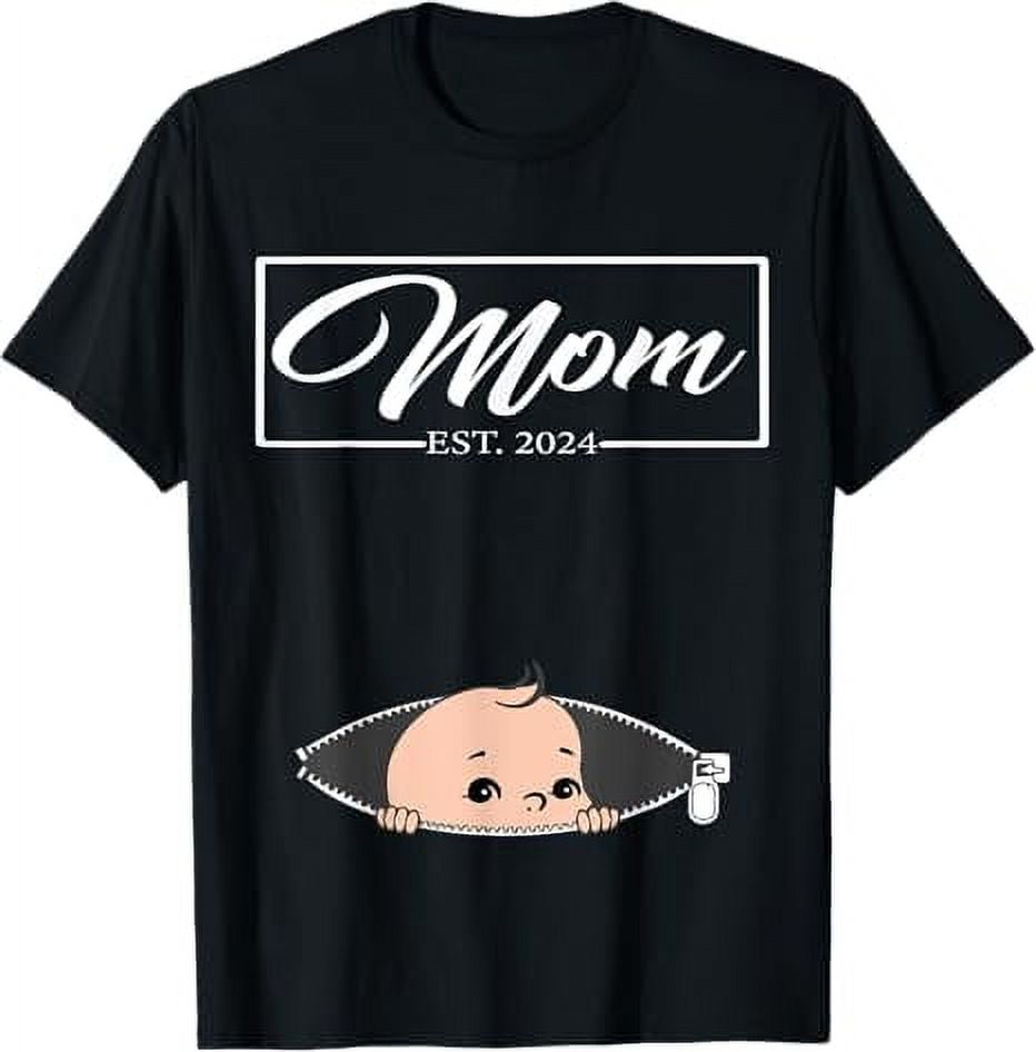 Mom Est. 2024 promoted to mom 2024, Mother 2024 New Mom 2024 T-Shirt ...
