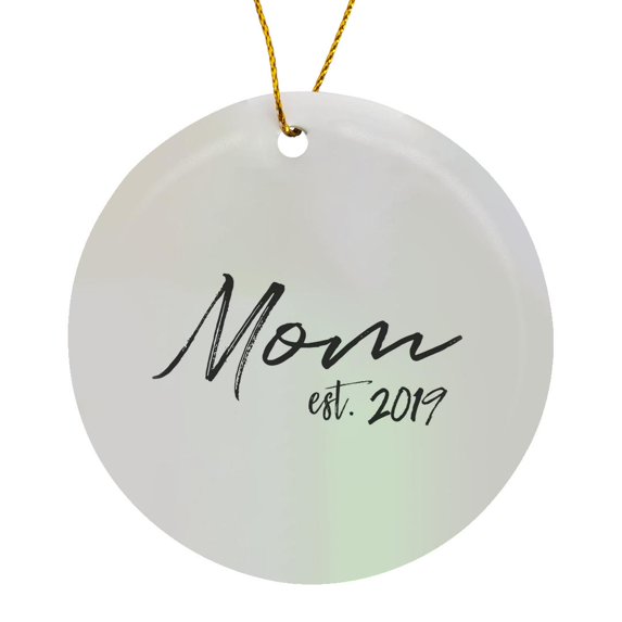 3drose, Mom Established 2019. Black Felt Pen Lettering on White ...