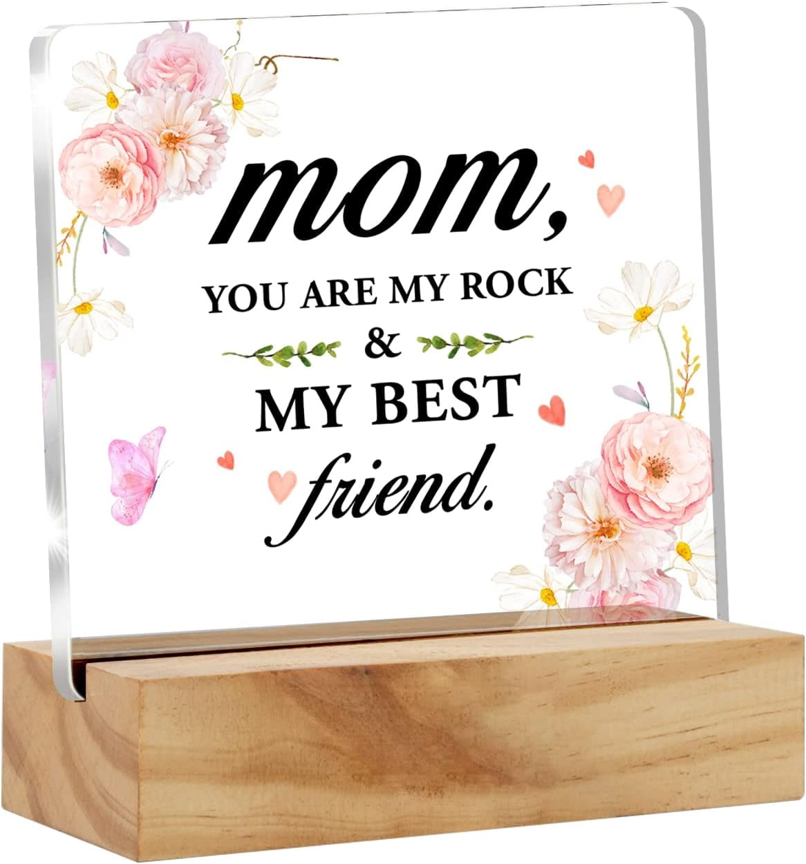 Mom Gift from Daughter Son, Mom My Best Friend Clear Desk Decorative ...