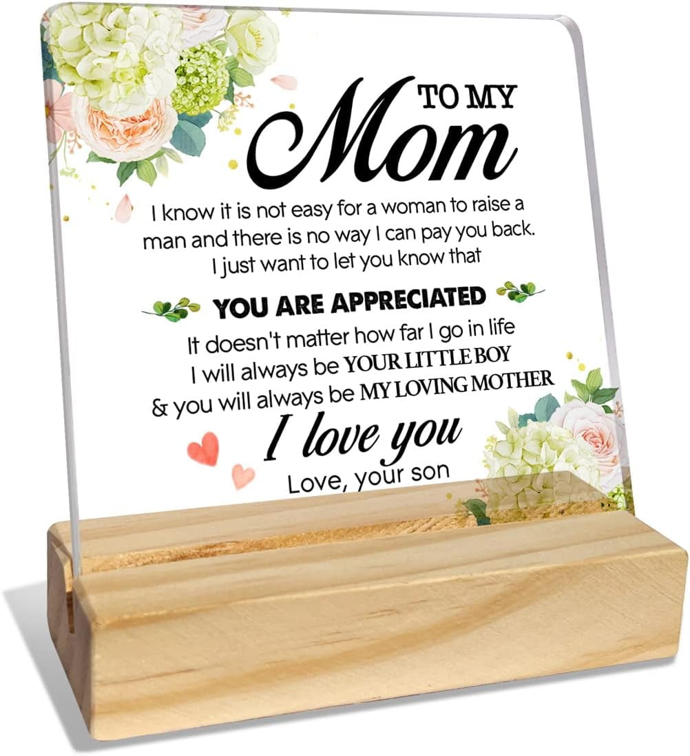Mom Gifts from Son, Mom Gifts for Birthday Mother's Day Christmas ...