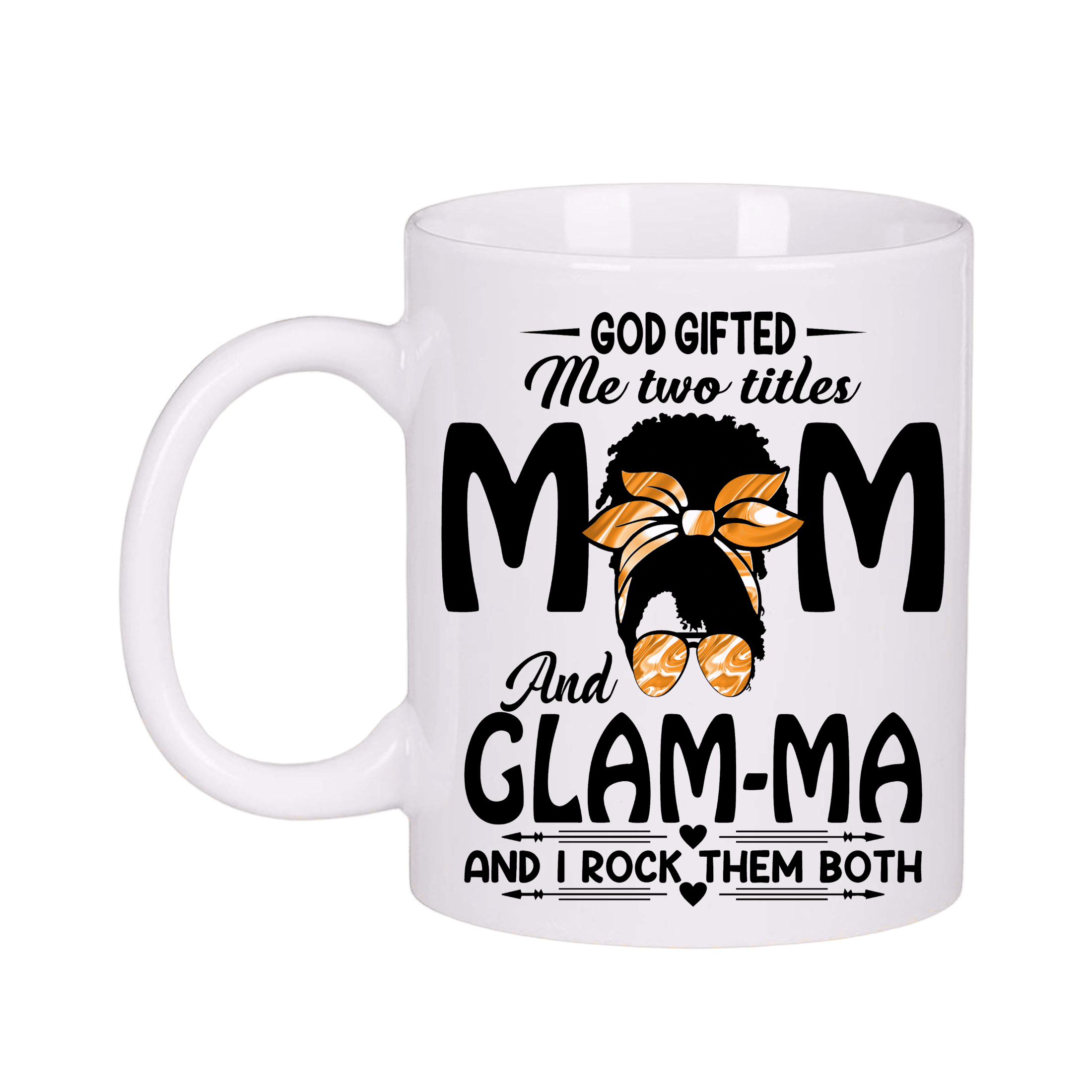 Mom Glamma Mother's Day Birthday Appreciation Coffee Tea Mug Gift Set ...