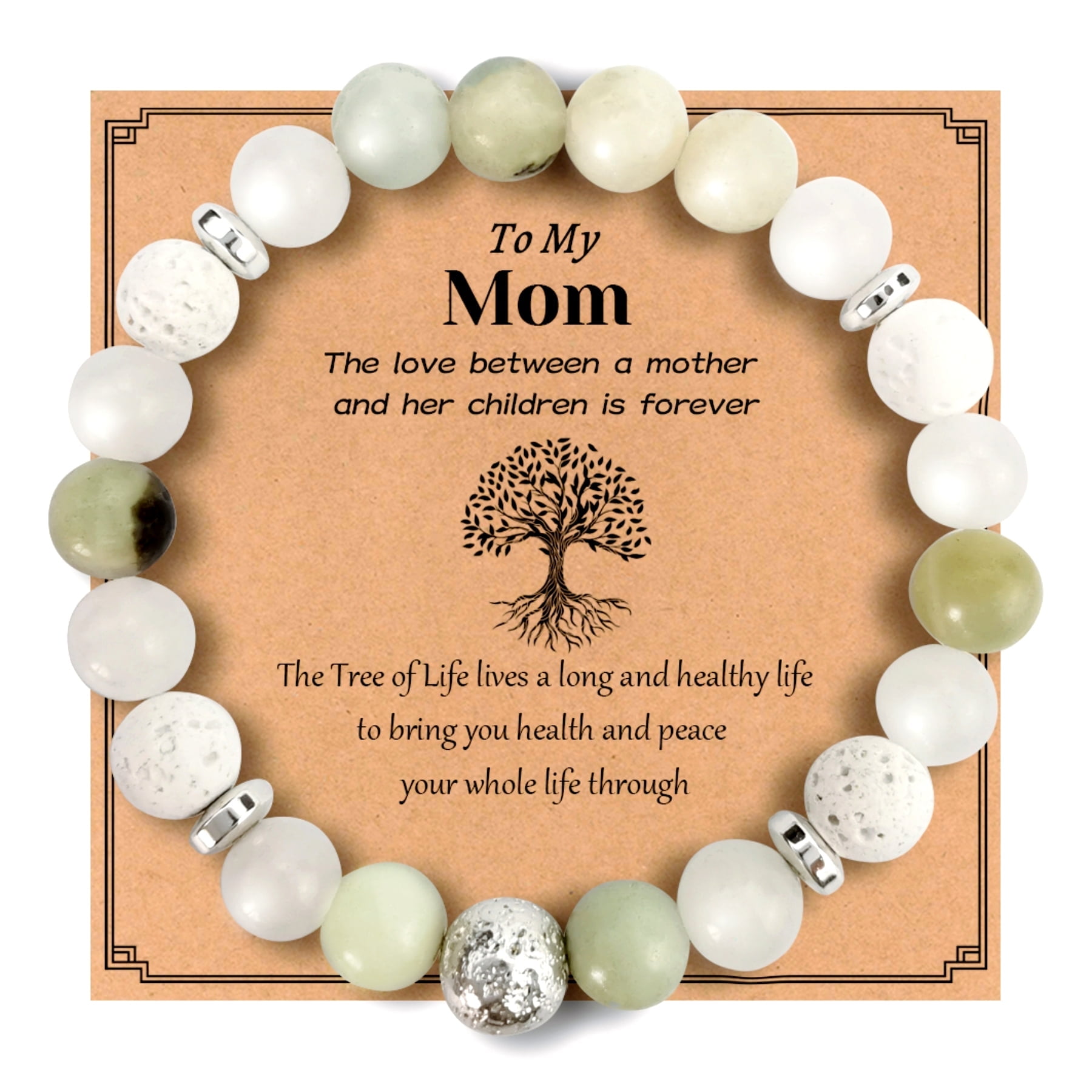 To My Mom Handmade Relaxation Anxiety Bracelet for Women,Mom Birthday ...