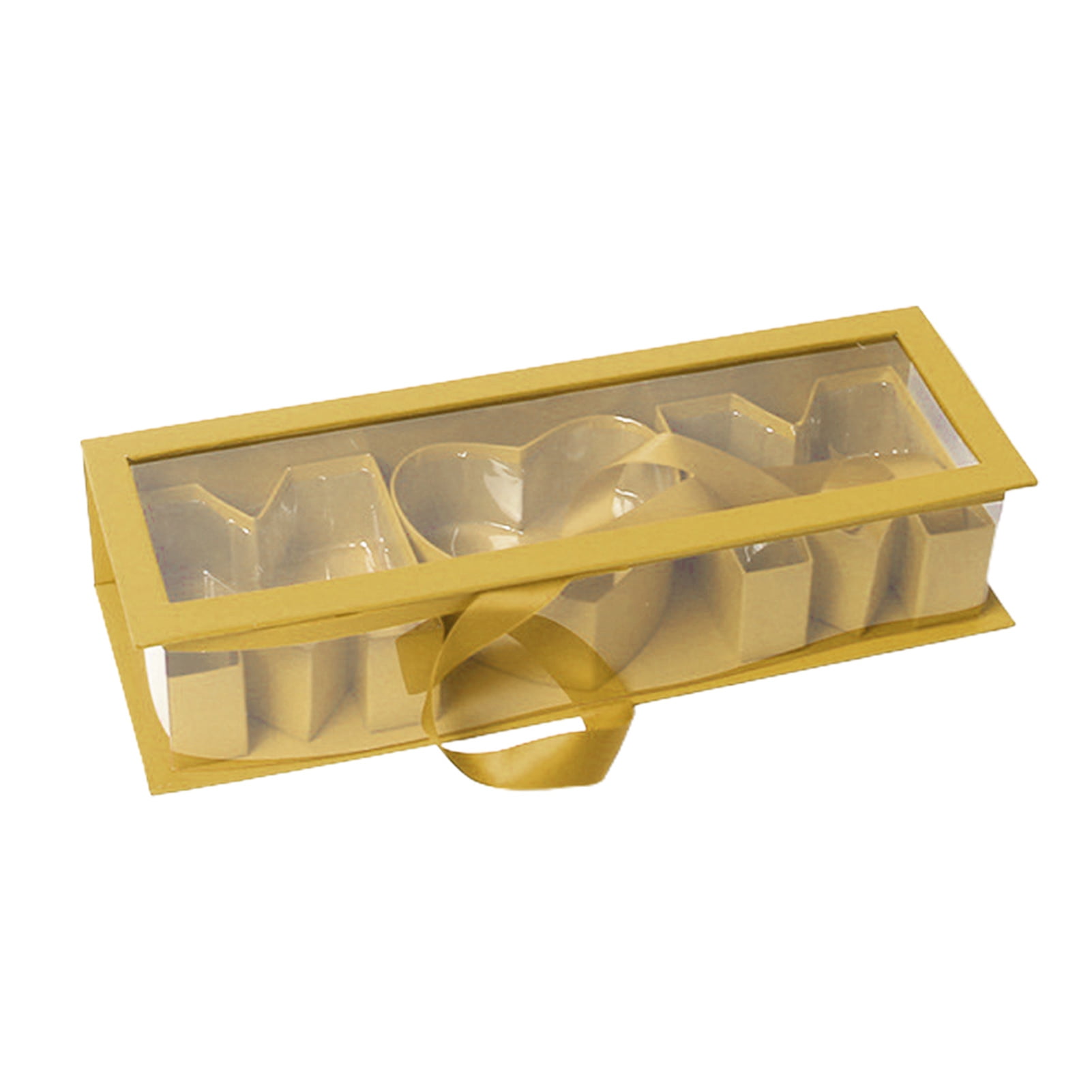 Mom Letter Shaped Empty Flower Box Clear Window Design Rectangle ...