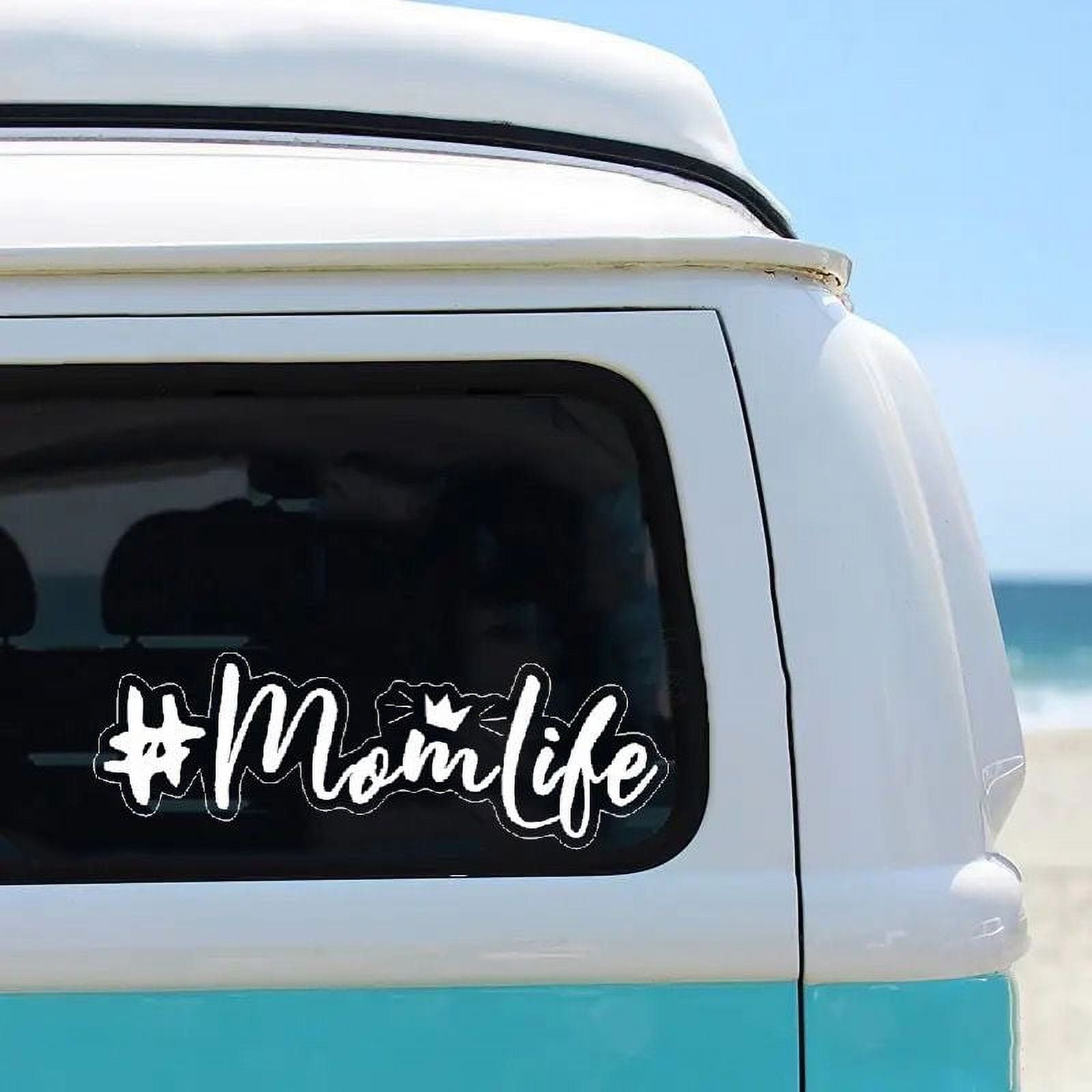 Mom Life Car Graphic Sticker, Window Clings for Mom Vinyl Sticker for ...