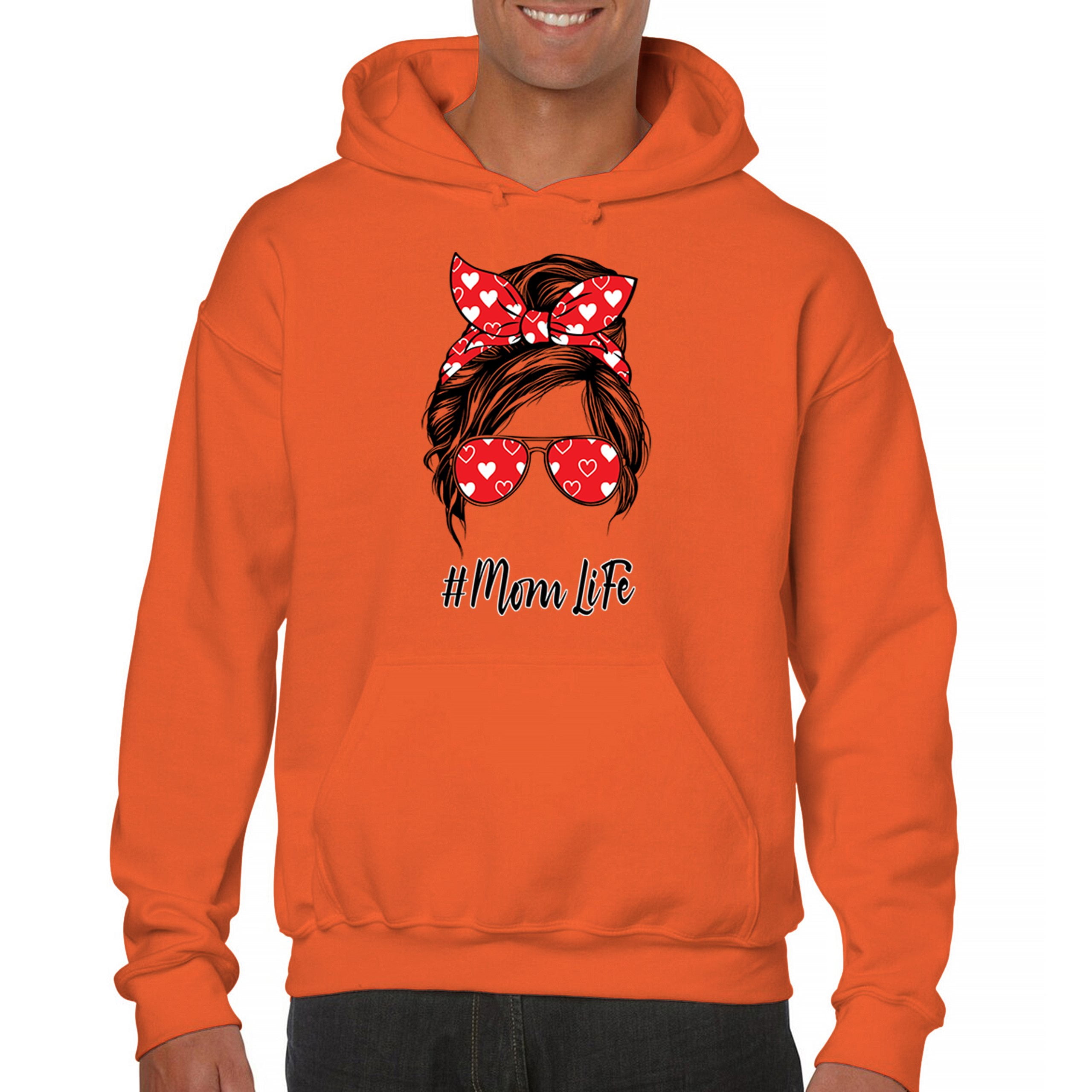 Mom Life Messy Bun Sweatshirt Trendy Motherhood Parenting Maternity ...