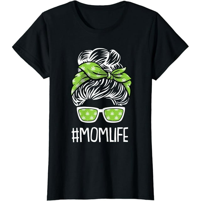 Mom-Life Mothers-Day Weed Marijuana Cannabis Pot-head Stoner T-Shirt - Walmart.com