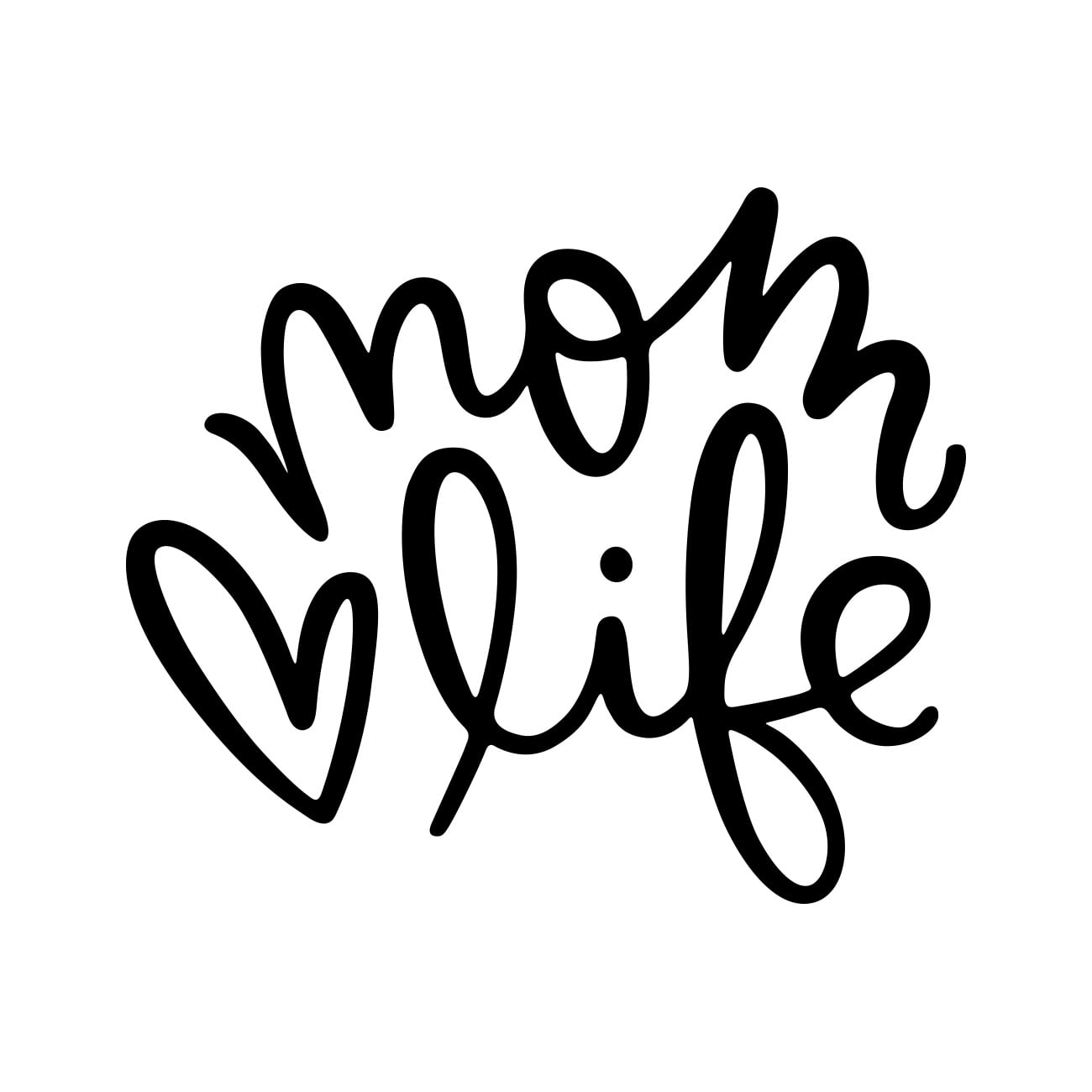Mom Life Sticker Decal Die Cut - Self Adhesive Vinyl - Weatherproof ...
