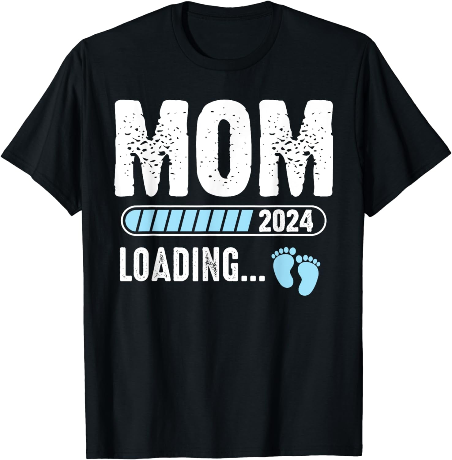 Mom Loading 2024 Funny Baby Announcement Soon To Be Mommy T-Shirt ...