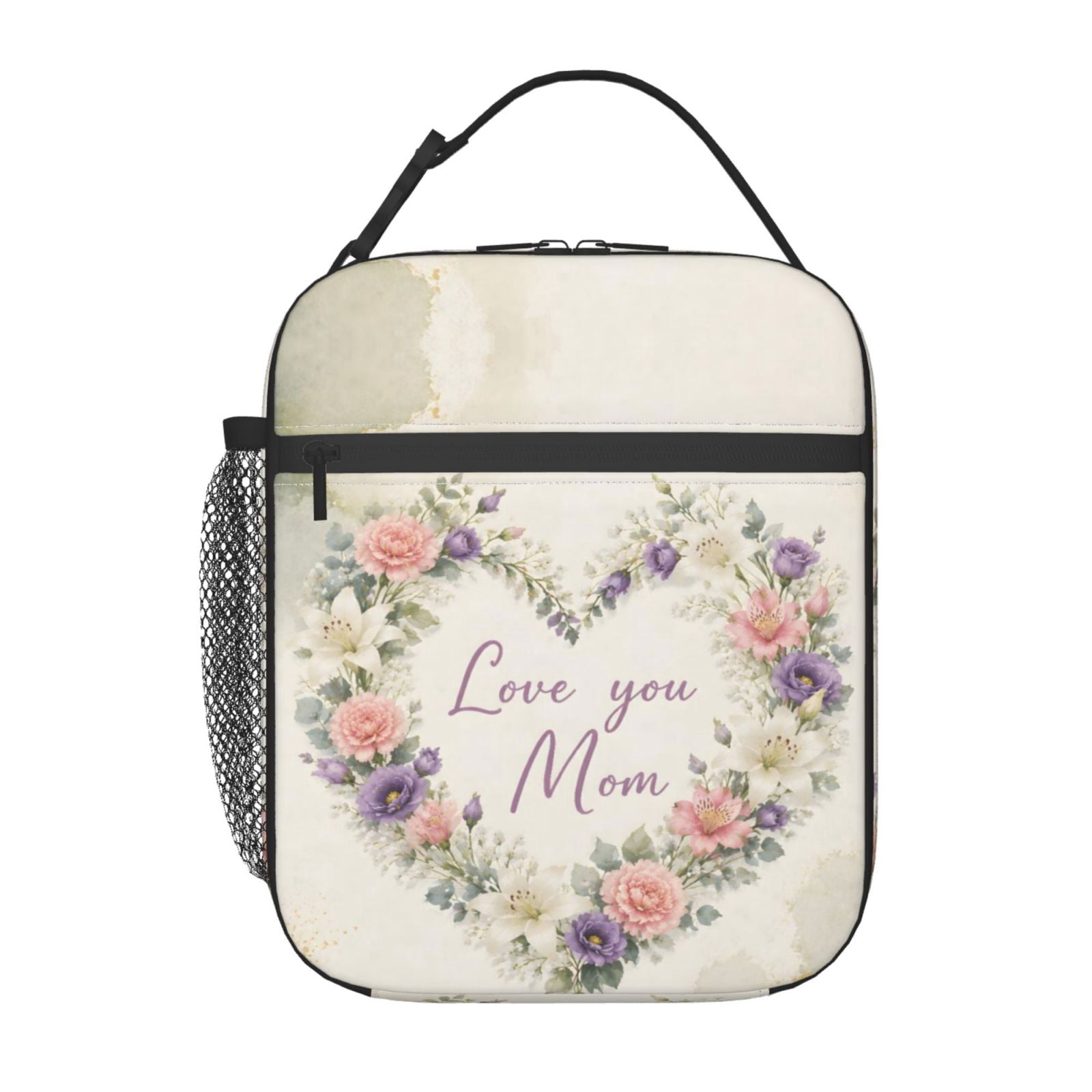 Mom Love Gift Lunch Bag Reusable Thermal Lunch Box with Handle for ...