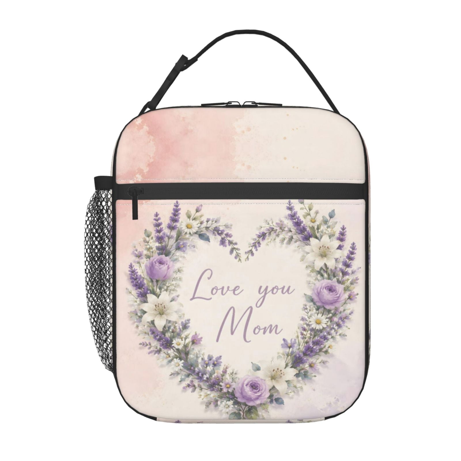 Mom Love Gift Lunch Bag Reusable Thermal Lunch Box with Handle for ...