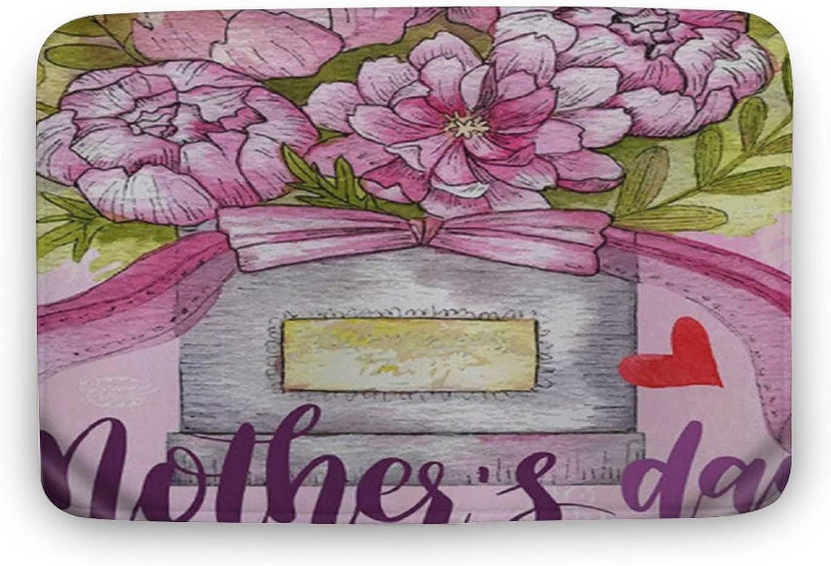 Mom my Love Mother's Day Durable Retro Door Mat， Non Slip Area Rug Bath ...