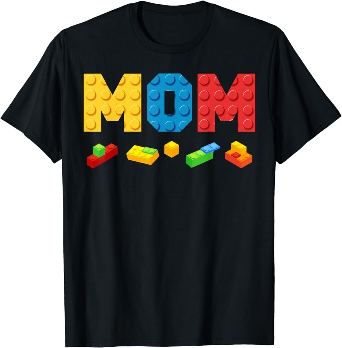 Mom Master Builder Building Bricks Blocks Family Daddy T Shirt Men ...