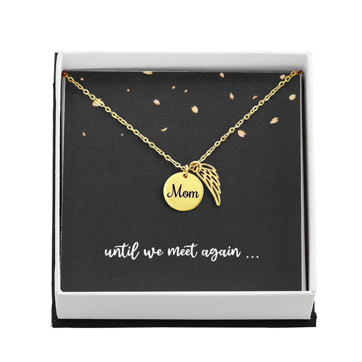 Mom Memorial Necklace for Sister Bereavement Gift for Daughter Angel ...