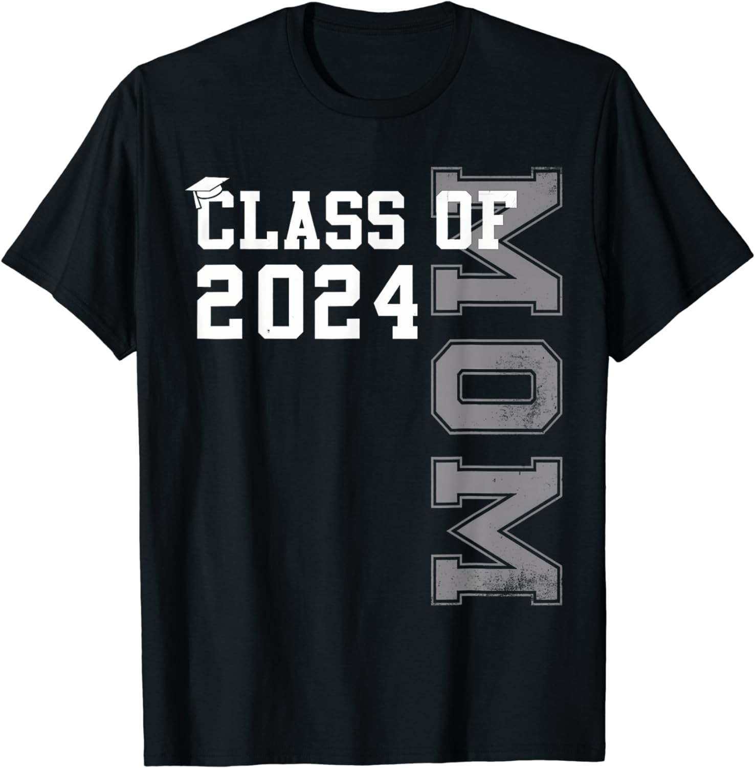 Mom Mother Senior 2024 Proud Mom Of A Class Of 2024 Graduate T-Shirt ...