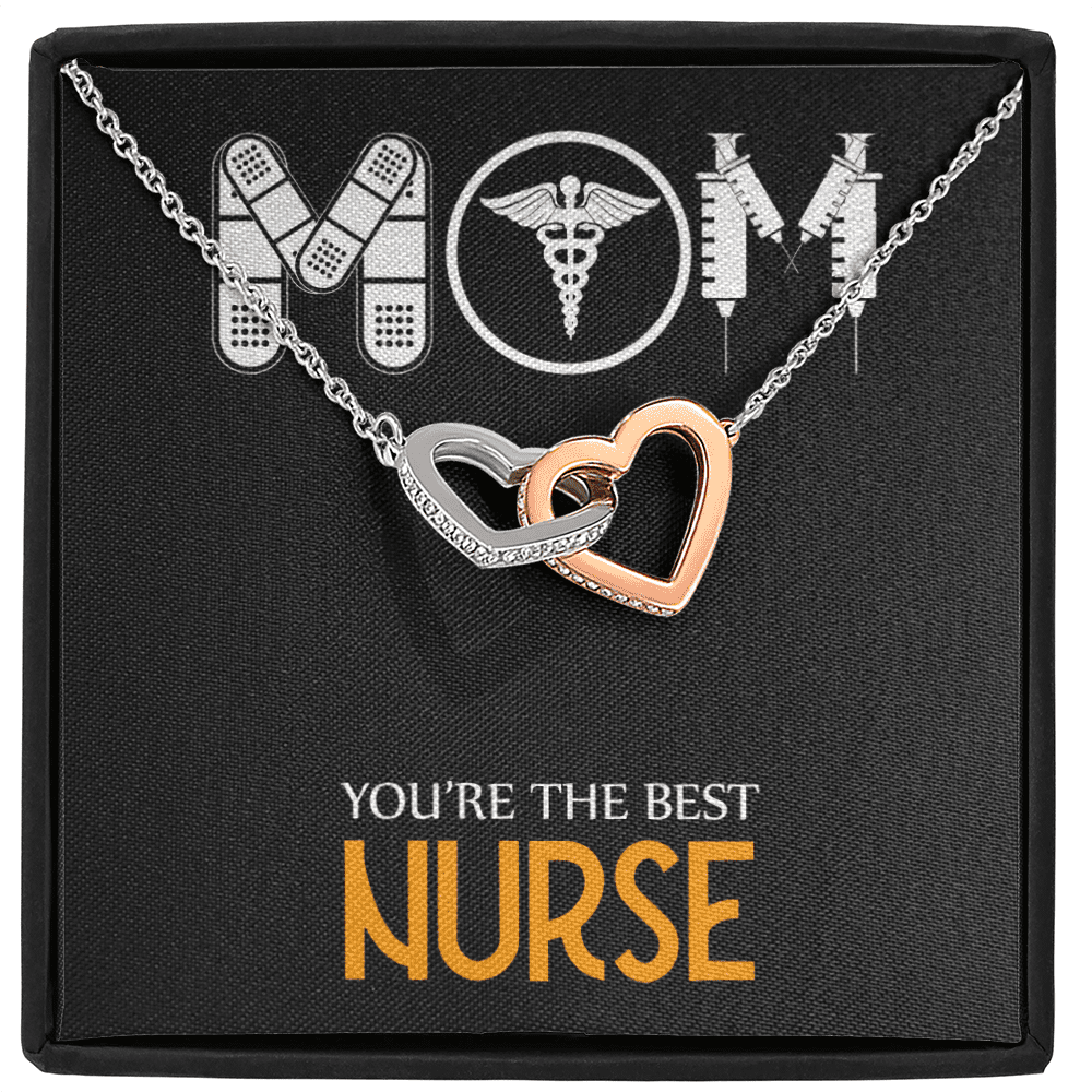 Mom Nurse Gift You are the Best Inseparable Love Pendant 18k Rose Gold ...