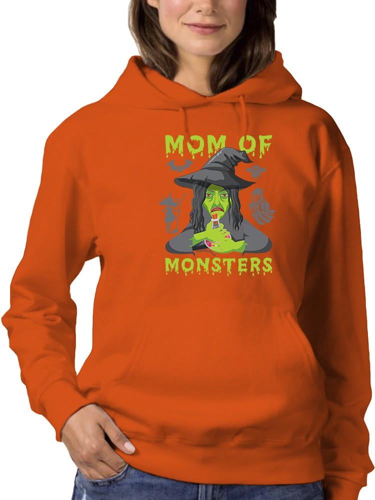 Mom Of Monsters. Funny Quote. Hoodie Women -Image by Shutterstock ...