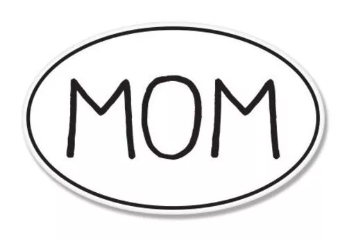 Mom Oval Car Sticker Phone Decal Water Bottle Stickers Car Decals ...