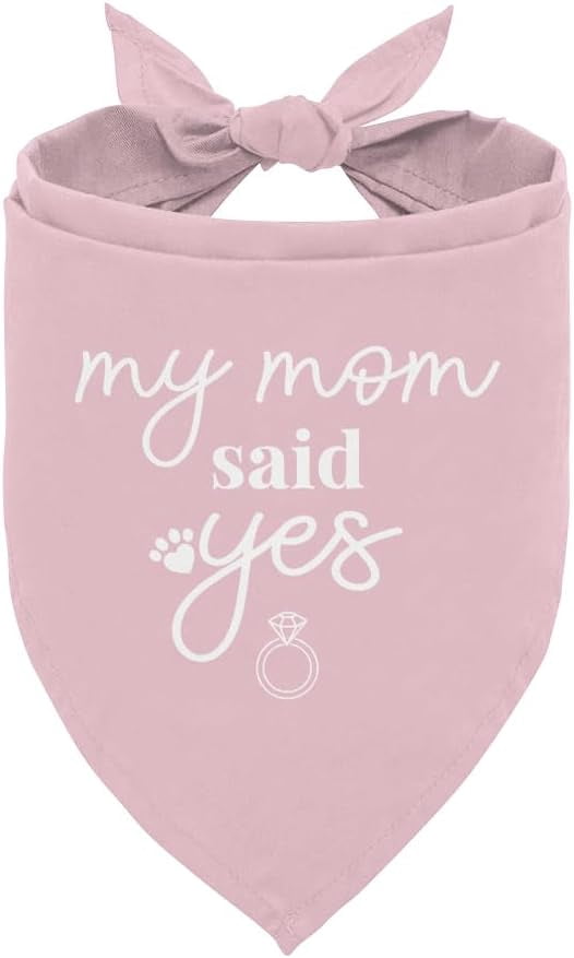 My Mom Said Yes Dog Bandana, Dog Bandana Engagement, My Parents are ...