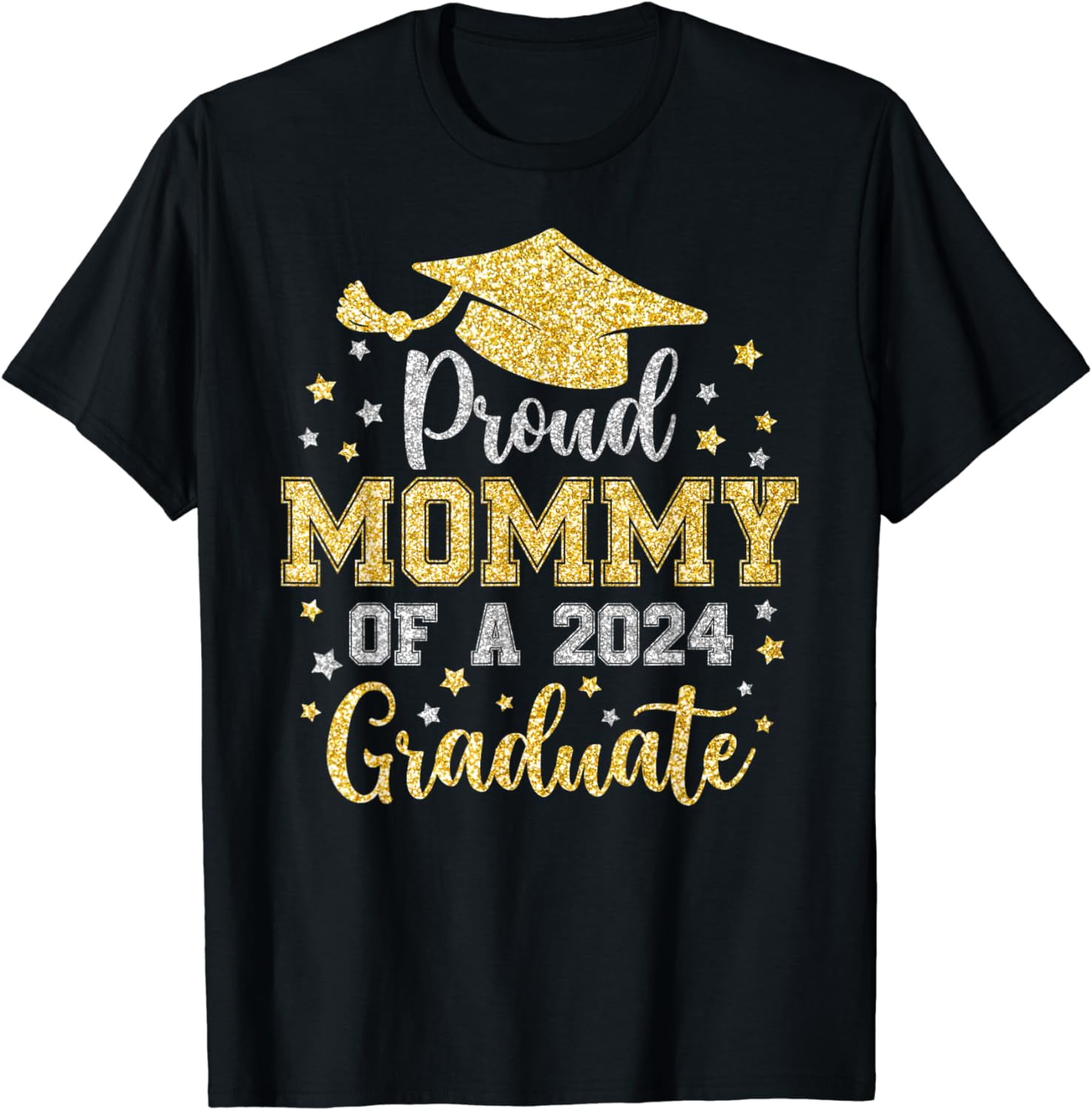 Mom Senior 24 Tee Proud Mommy Of A Class Of 2024 Graduate T-Shirt ...