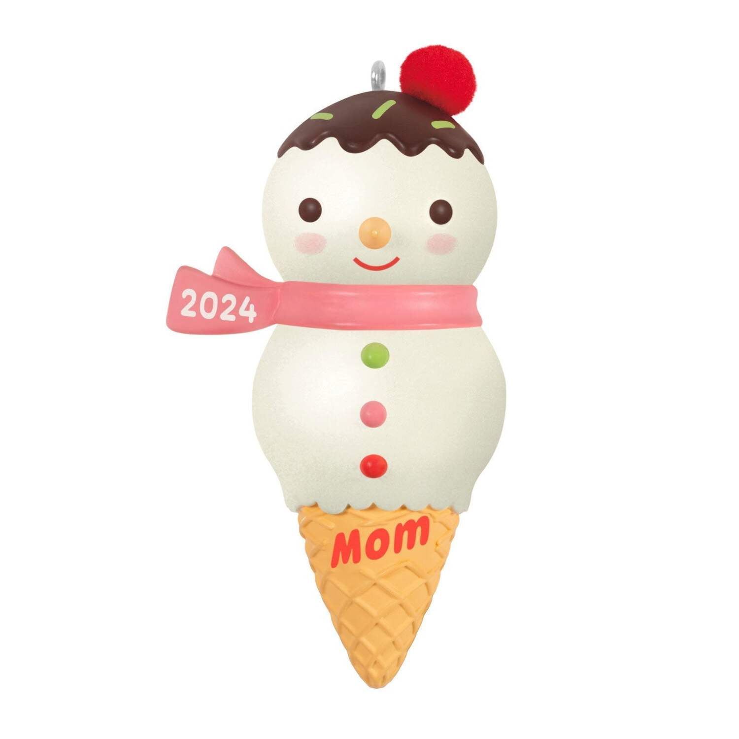 Mom Snowman Ice Cream Cone Keepsake Ornament 2024 - Walmart.com