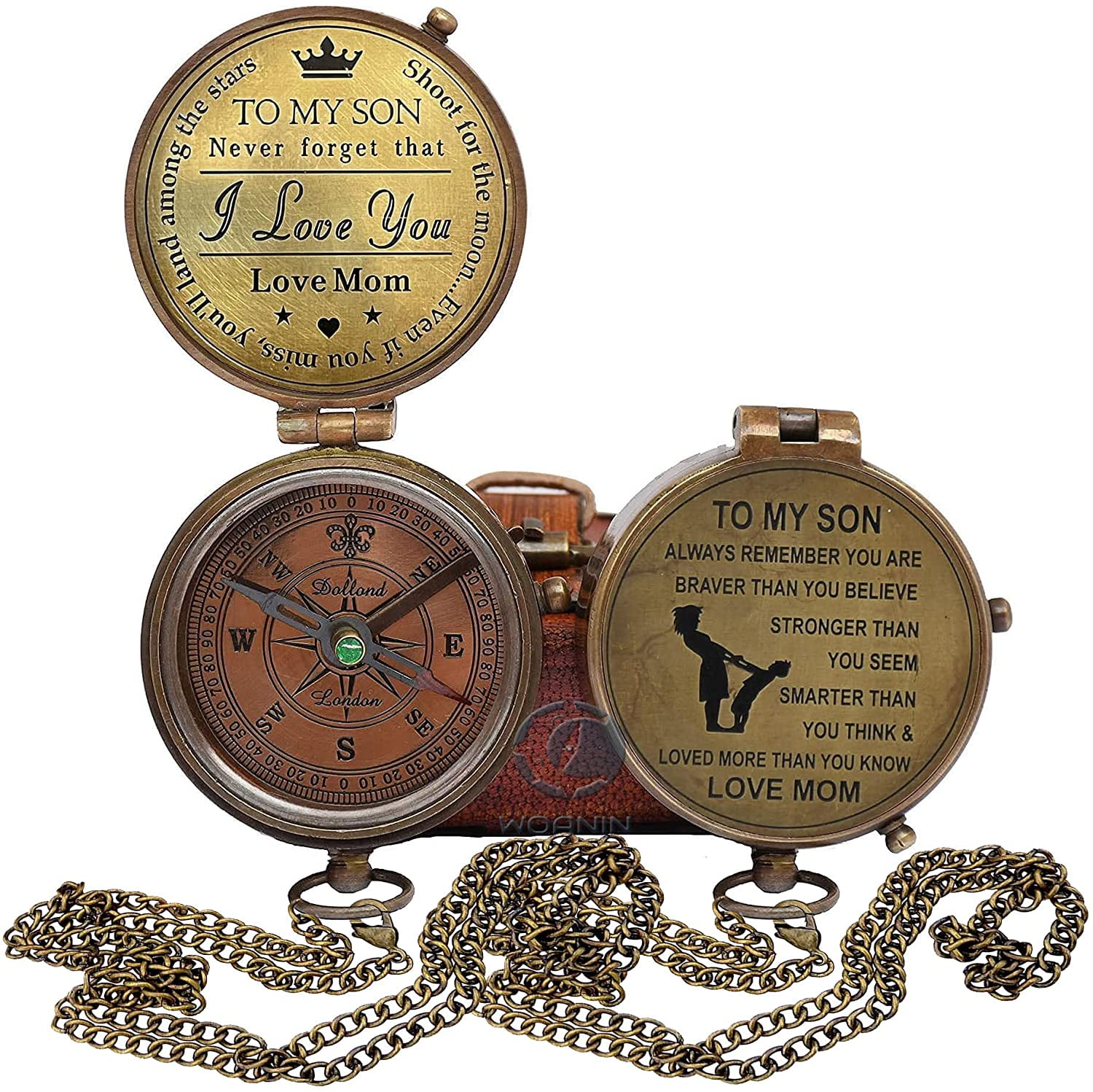 Mom to Son Compass – to My Son Love Mom – Mother to Son Gifts/Dad to ...