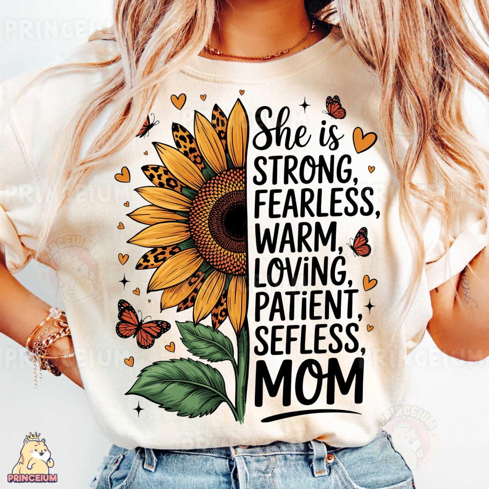 Mom Sunflower , Mother'S Day, Strong Fearless Mom , Sunflower Clipart ...
