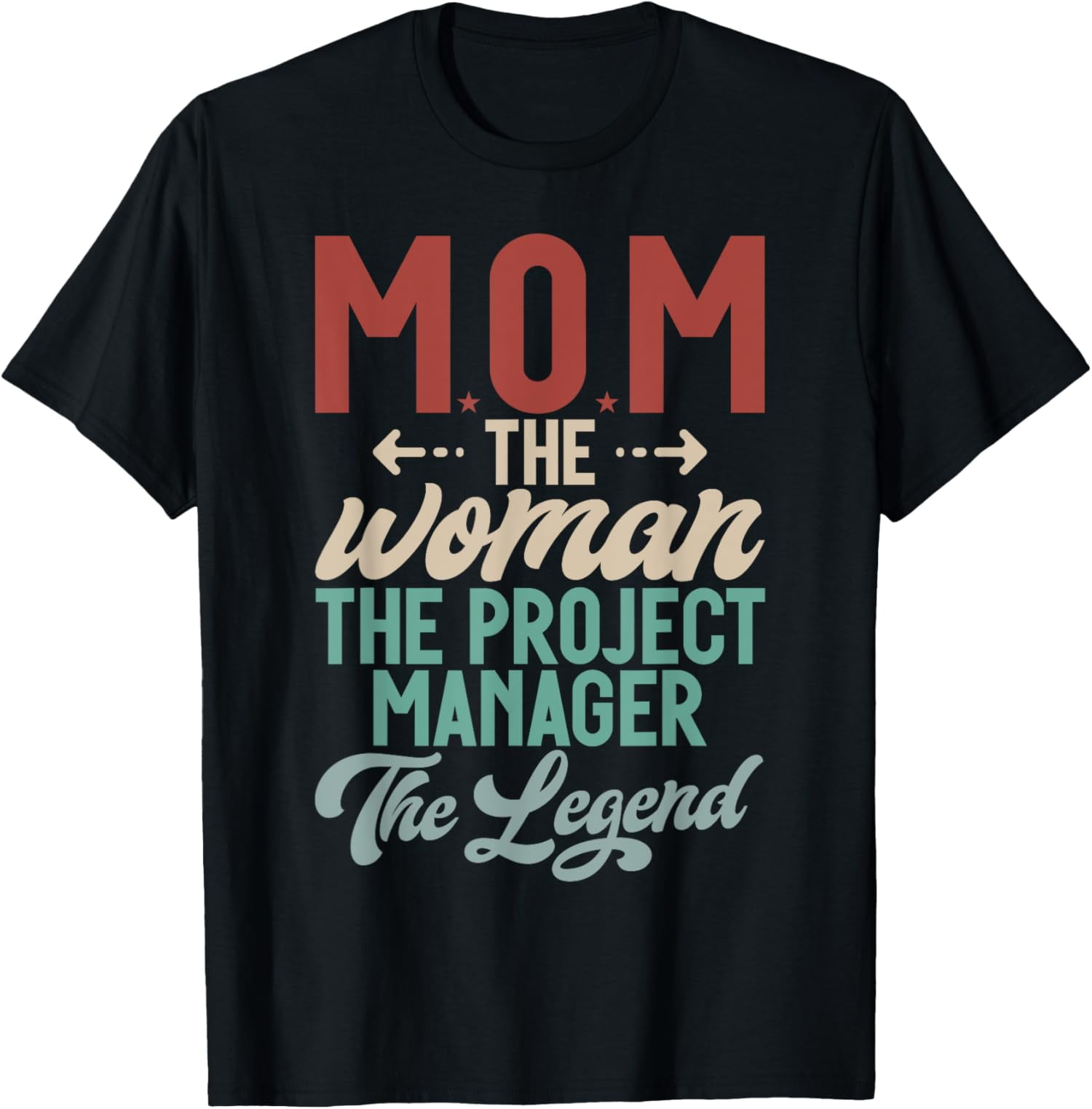 Mom The Woman Project Manager the Legend Project Manager T-Shirt ...