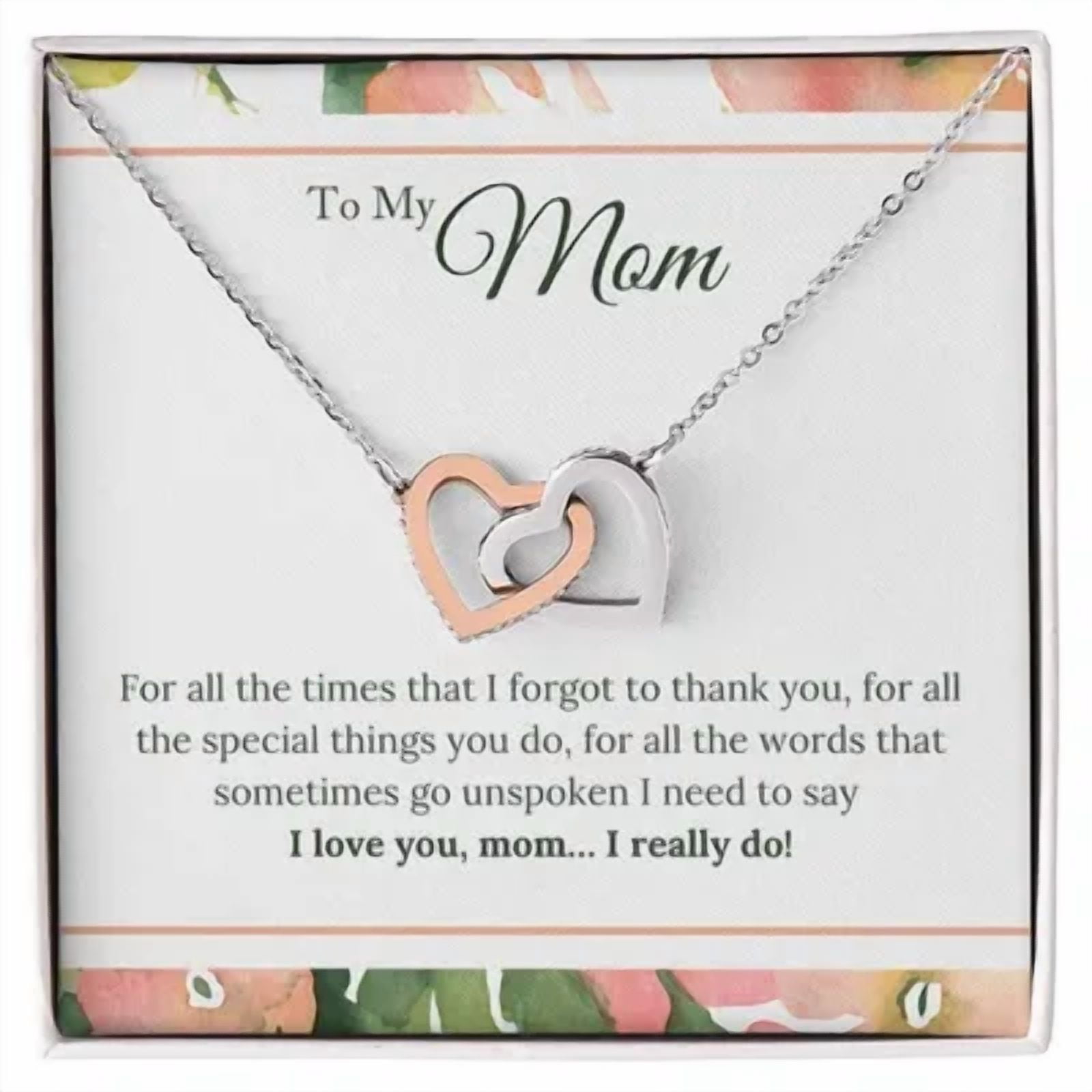 To Mom - For All The Time I Forgot - Necklace, A Loving Keepsake From ...