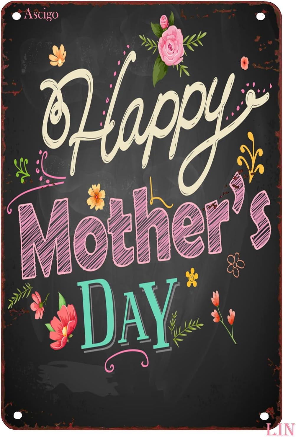 Mom Wall Sign Happy Mothers Day Metal Signs for Garage Metal Sign ...