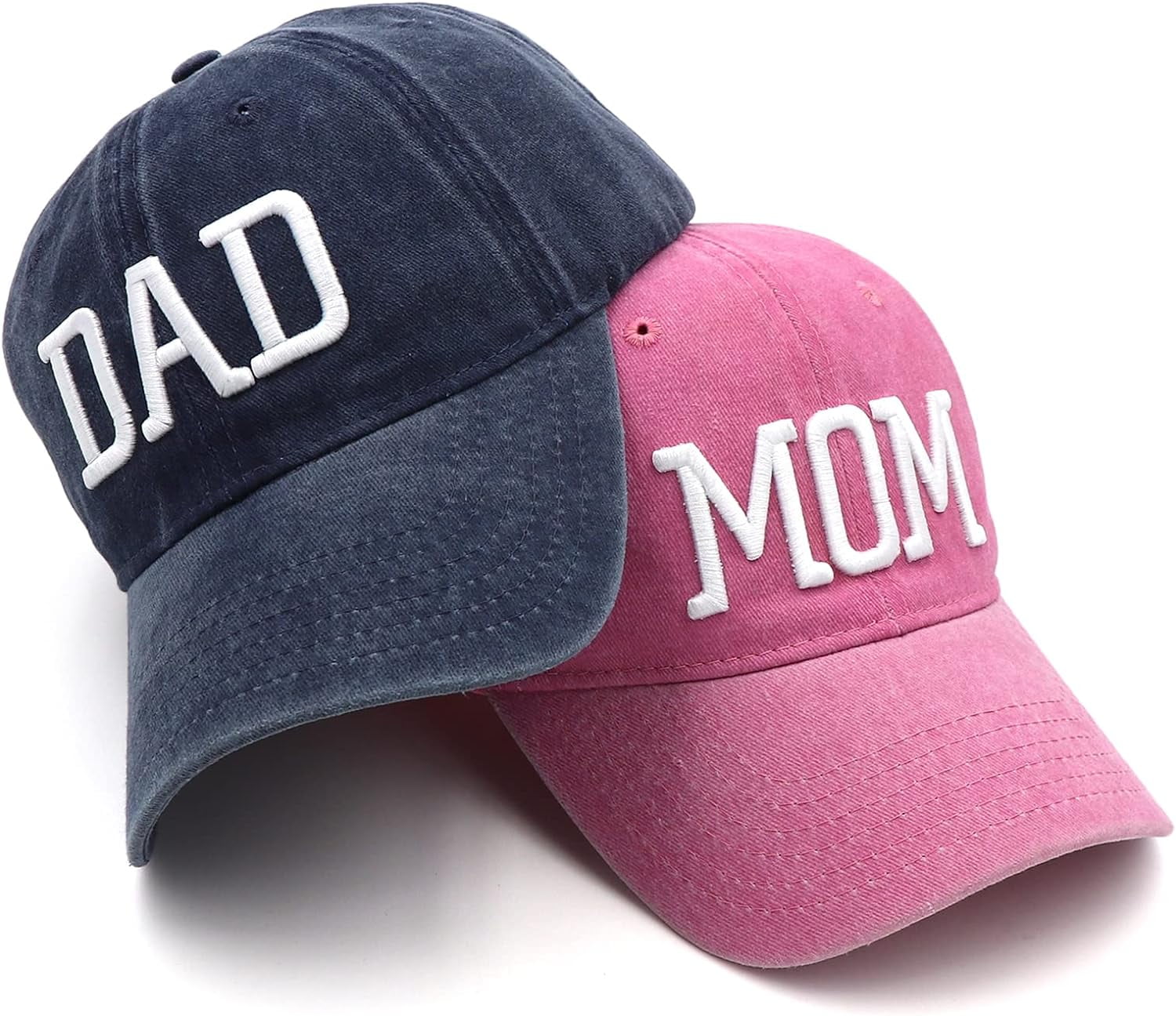 Mom and Dad Hats Fathers Day Mom Dad Gifts Hat Embroidered Adjustable ...