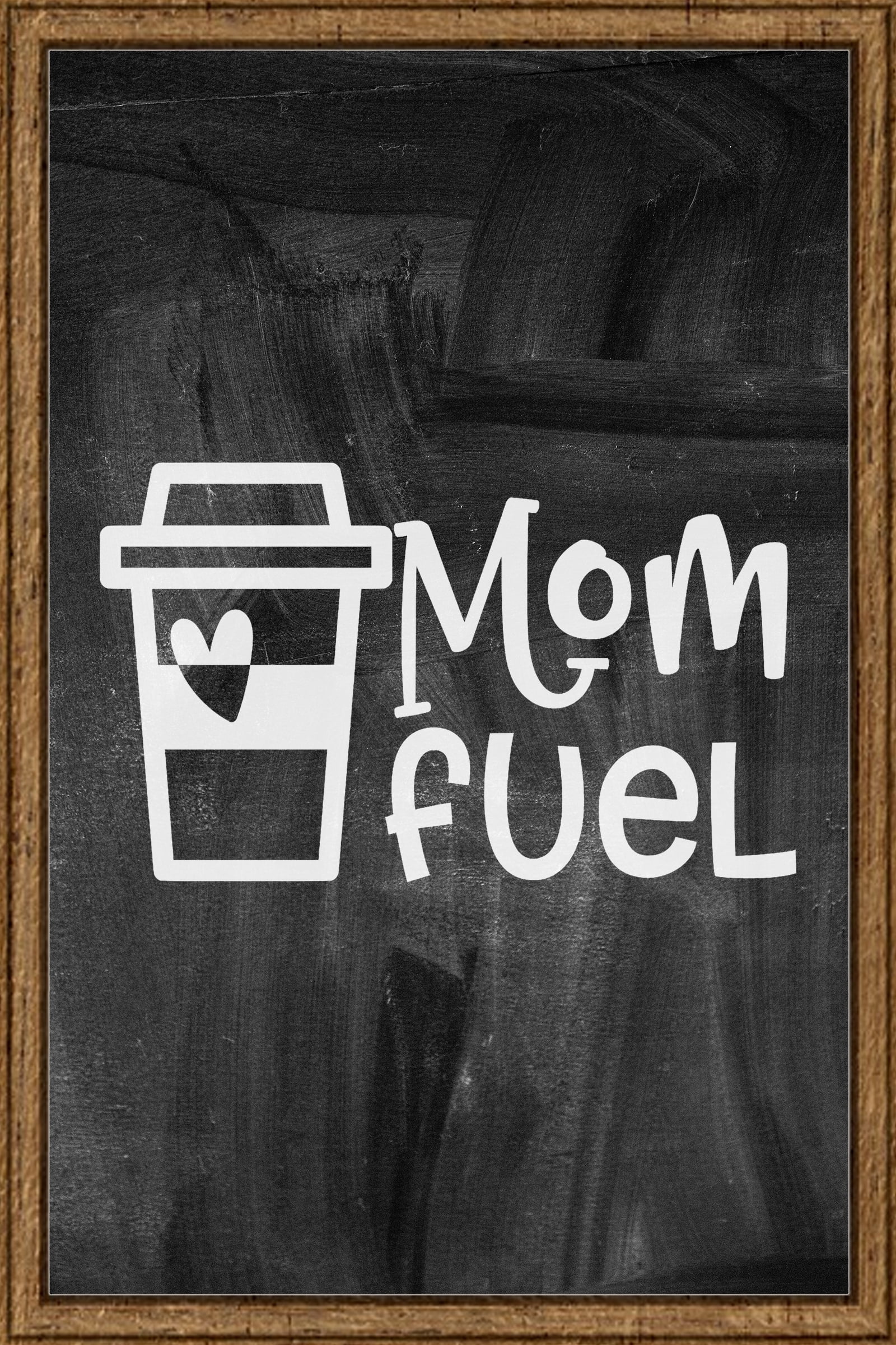 Mom fuel funny mother coffee caffeine tired Tin Sign Chalk Board Wall ...