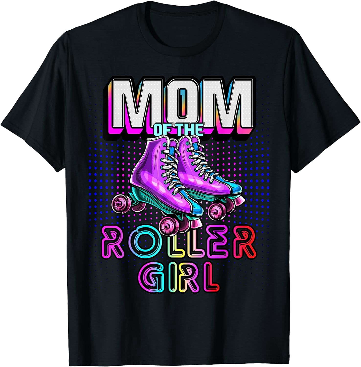 Mom of Roller Girl Roller Skating Birthday Matching Family T-Shirt ...