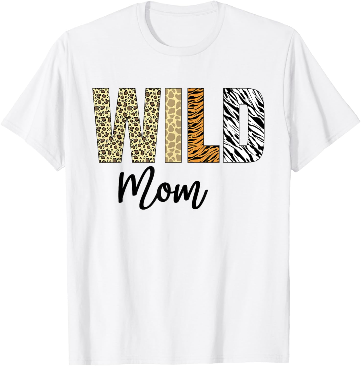 Mom of The Wild One Zoo Birthday Safari Jungle Animal T-Shirt - Walmart.com