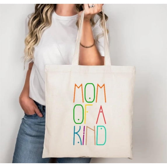 Mom of a Kind Tote Bag Unique Statement Graphic for One-of-a-Kind Moms ...