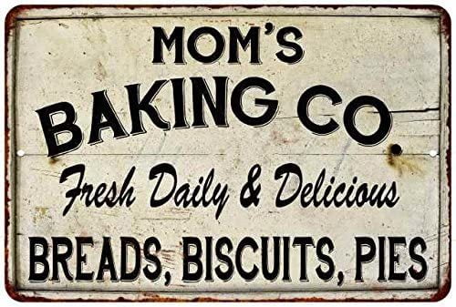 Mom's Baking Co. Sign Decor Bakery Signs Rustic Decorations Moms Baker ...