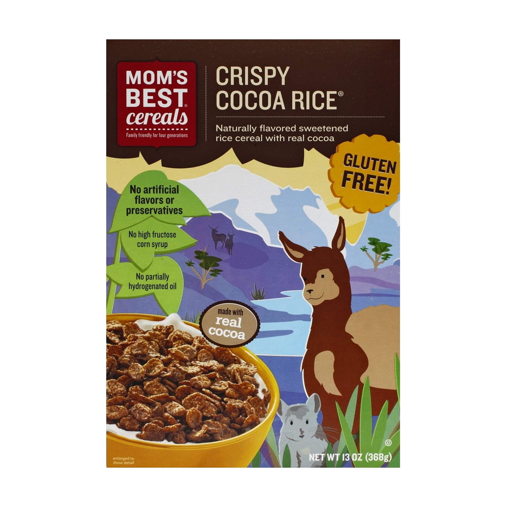 Mom's Best Breakfast Cereal Crispy Cocoa Rice, 13 oz Box - Walmart.com