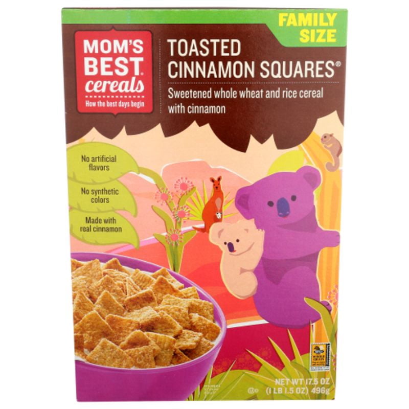 Mom S Best Cereal Cinnamon Squares 17 5 Oz Walmart