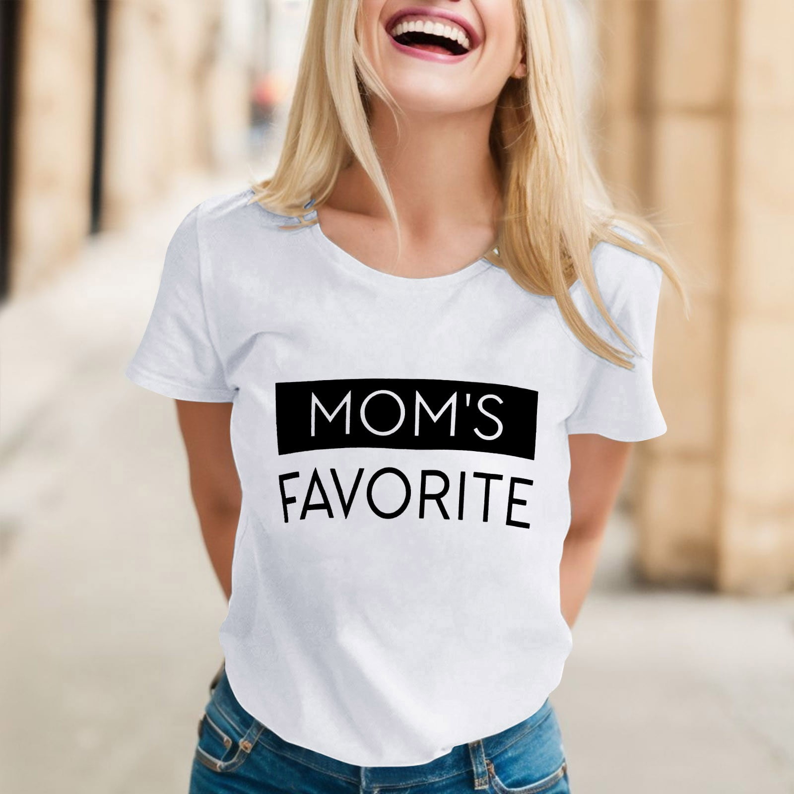 Mom's Favorite Day Family Humor T Shirt Compression Shirts for Women ...