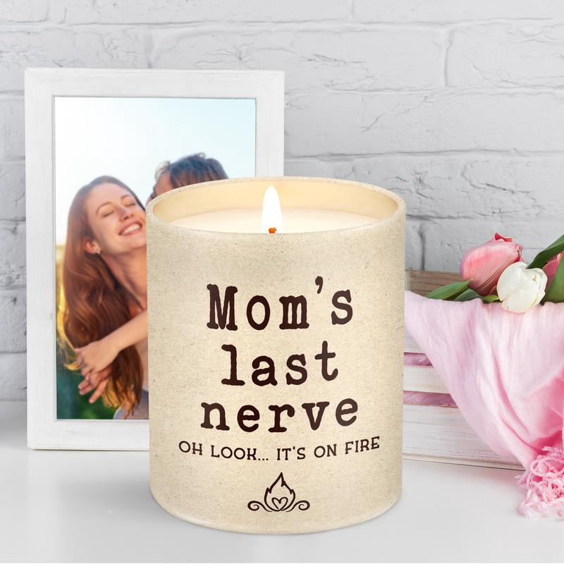 Mom's Last Nerve Candle for Mother - Teezwonder, Mother's Day Gift For ...