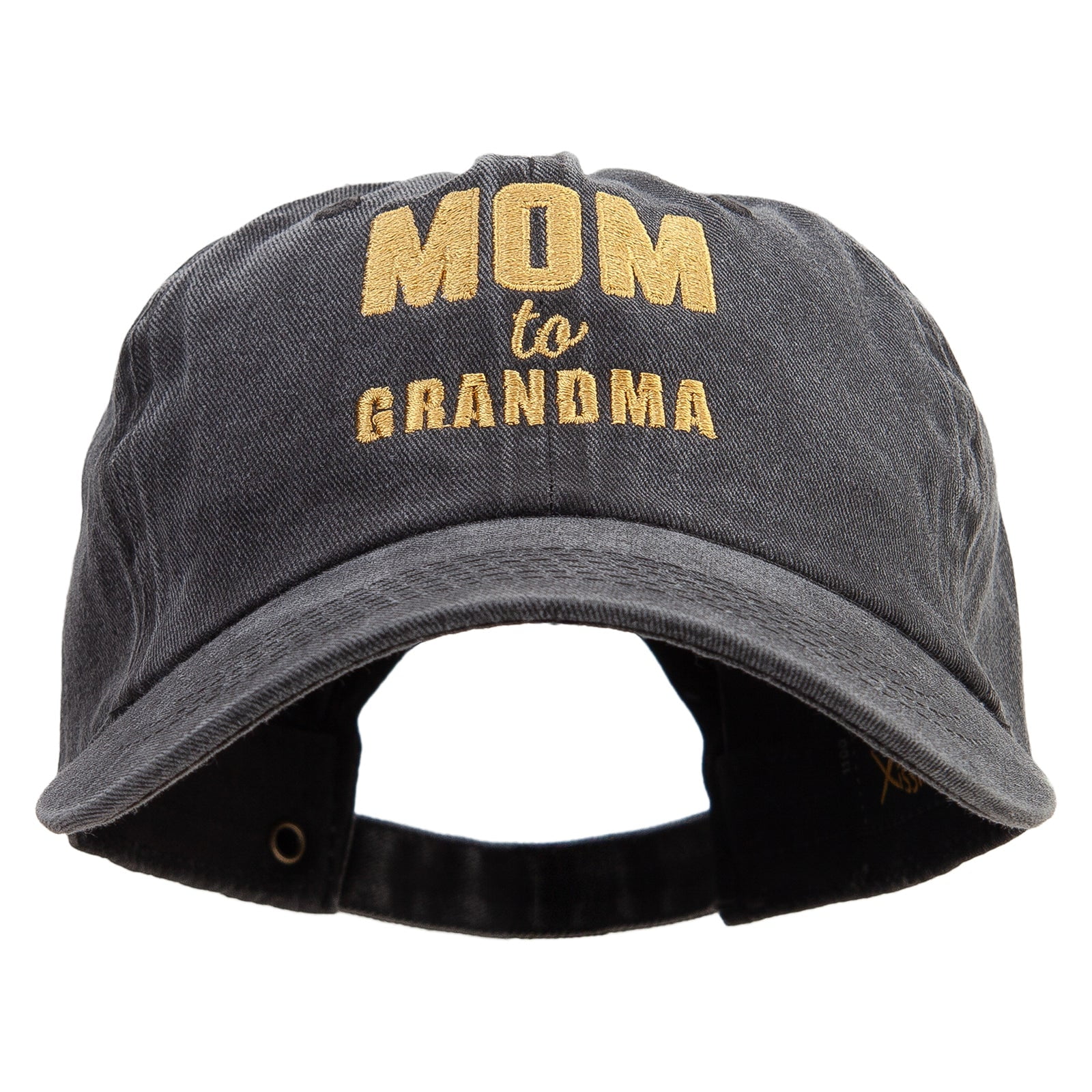Mom to Grandma Cotton Twill Premium Pigment Dyed Cap - Black OSFM ...