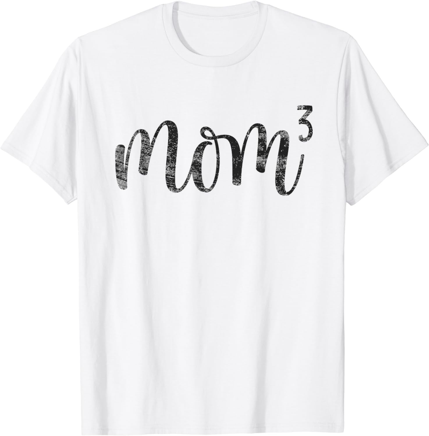 Mom3 Mom Cubed Mother of Three Mama of 3 Gifts Mothers Day T-Shirt ...