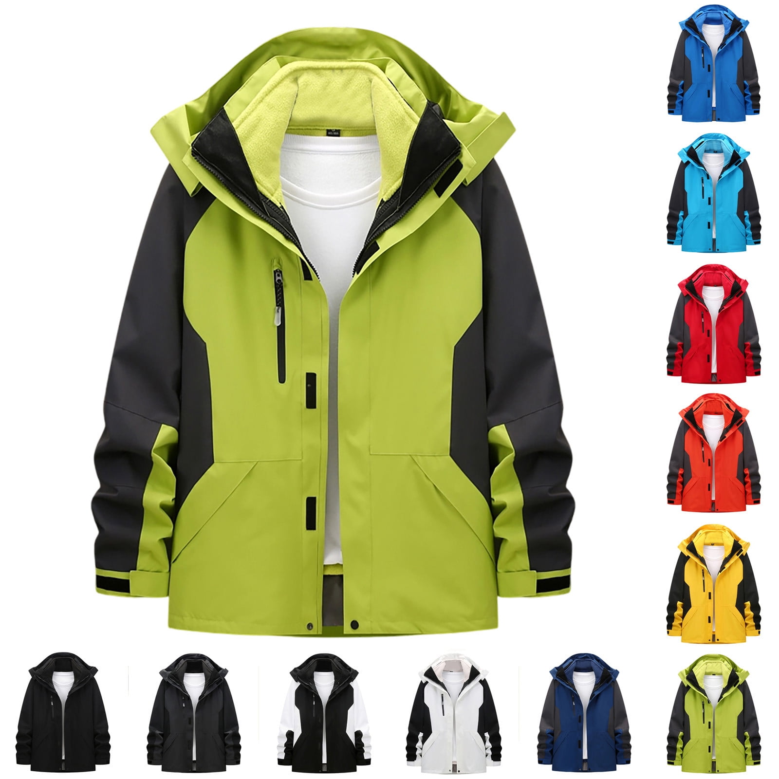 Momasggi Men's Waterproof 3-in-1 Ski Jacket Warm Winter Snow Coat ...