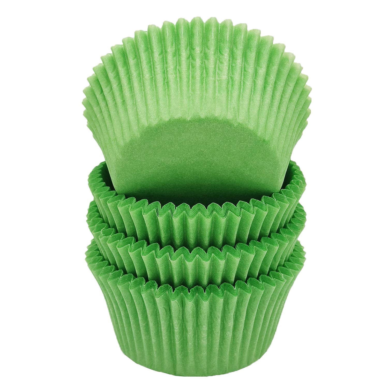 Mombake Premium Green Greaseproof Standard Cupcake Liners Muffin ...