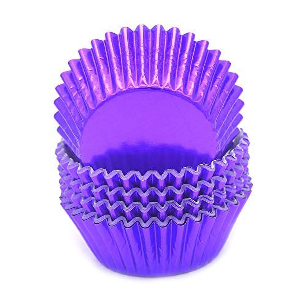 Mombake Standard Foil Purple Cupcake Liners, 100 ct - Walmart.com