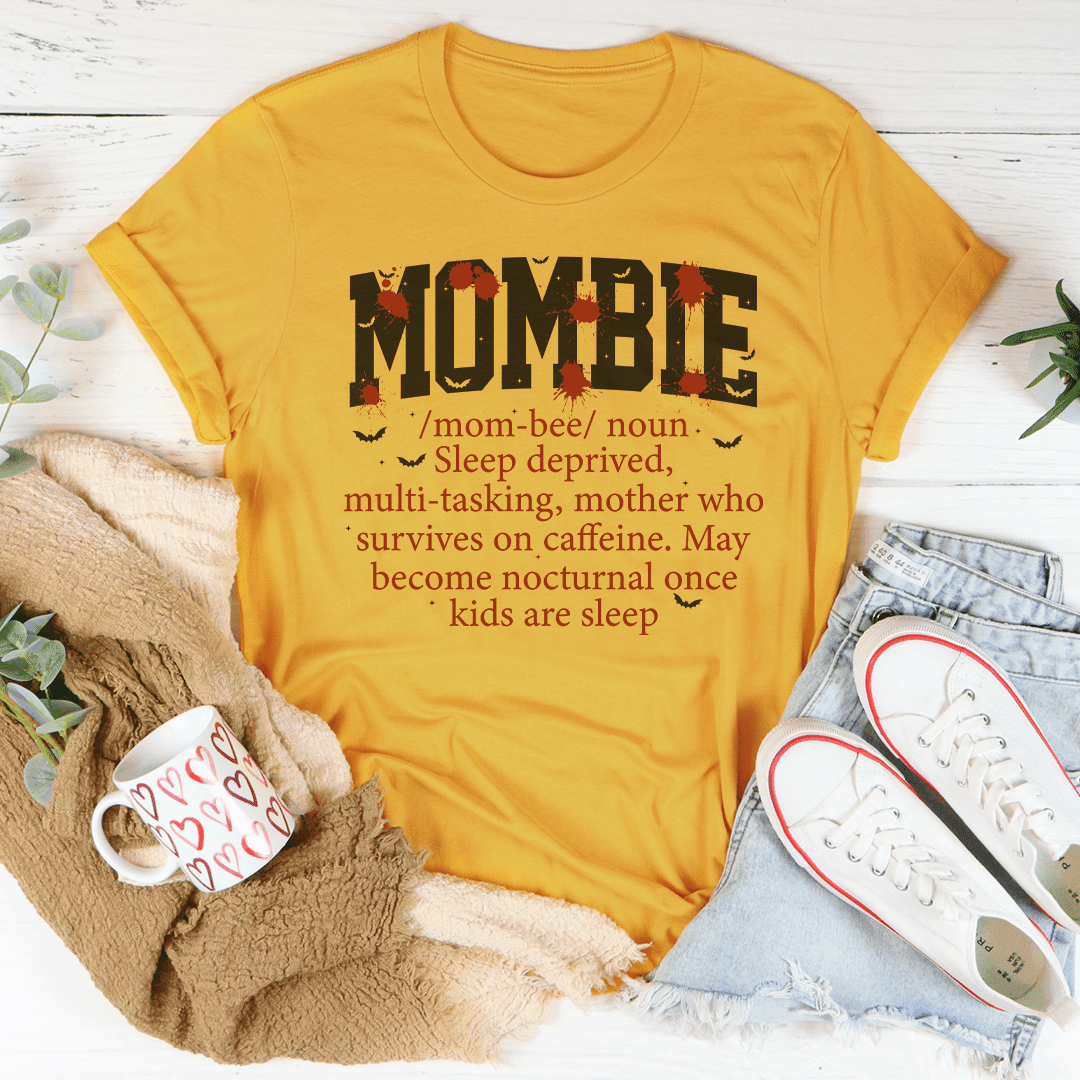Mombie Noun Definition Tee Ash S Peachy Sunday T-Shirt - Walmart.com