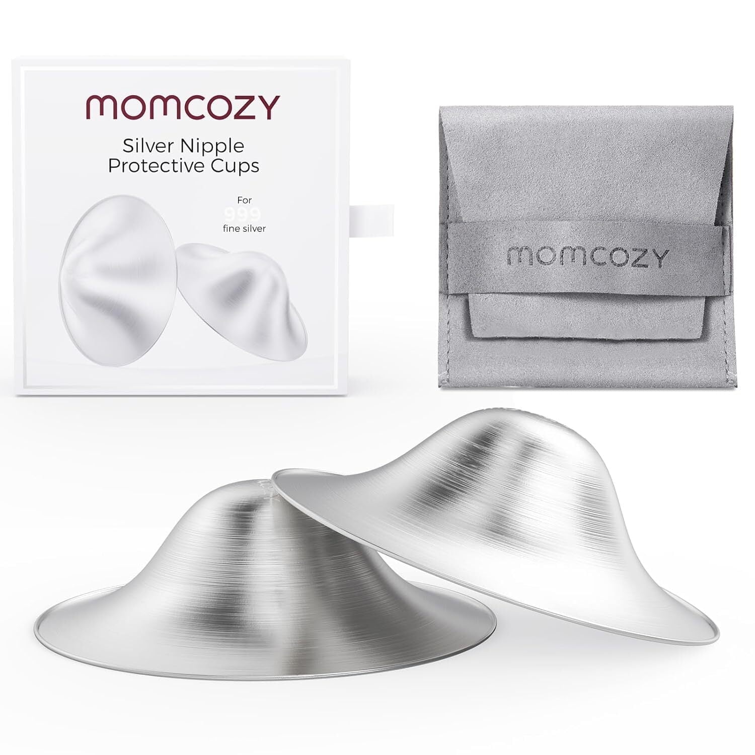 Momcozy 999 Silver Nursing Cups/Nipple Shields,Hole-Free, for ...