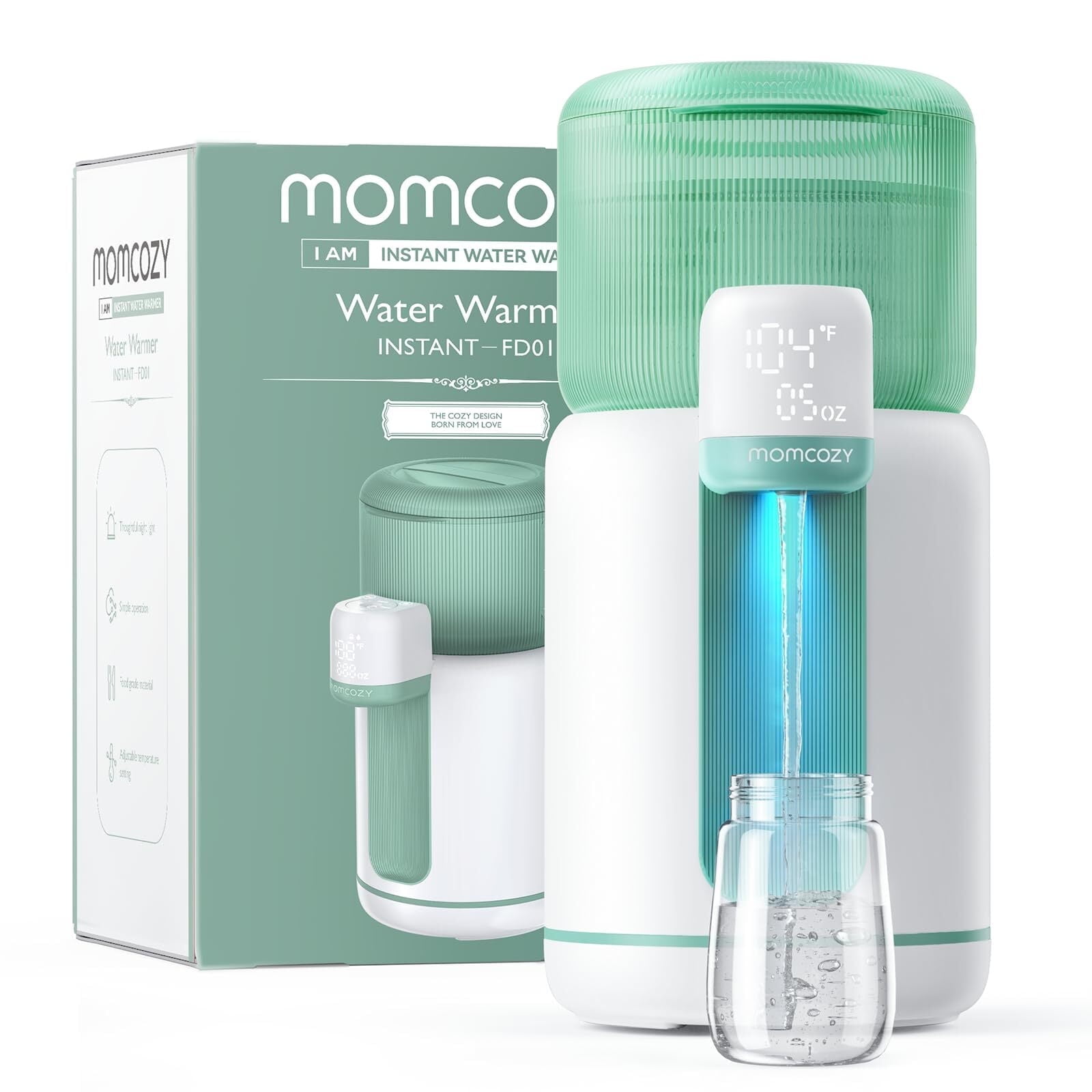 Momcozy Baby Bottle Warmer, Automatic Fast Water Dispenser for Making ...