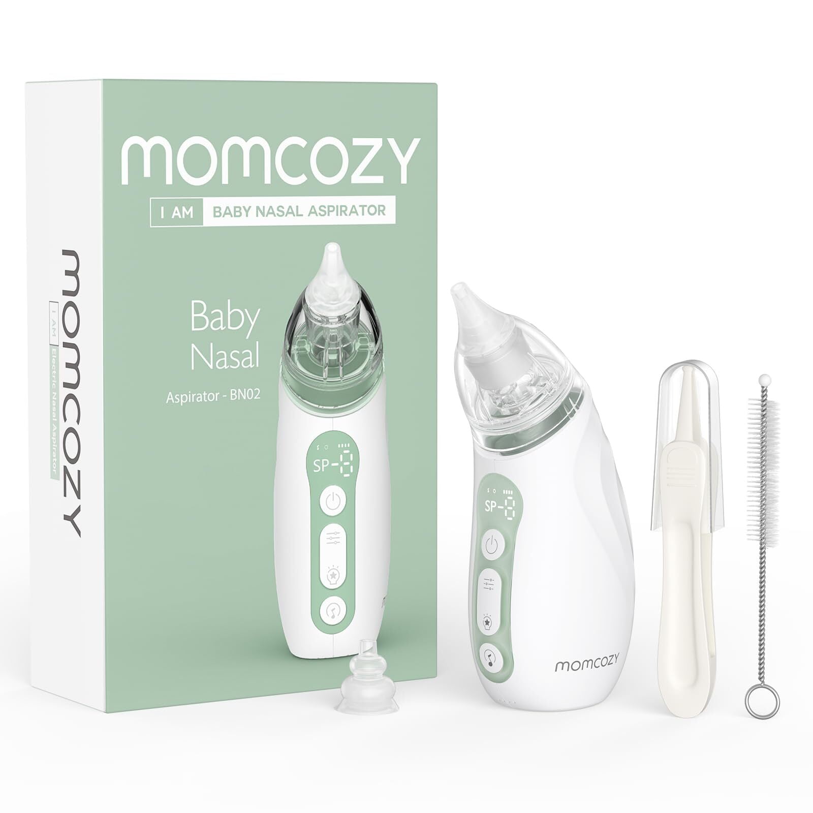 Momcozy Portable Baby Nasal Aspirator, Snot Sucker Remover, Booger ...