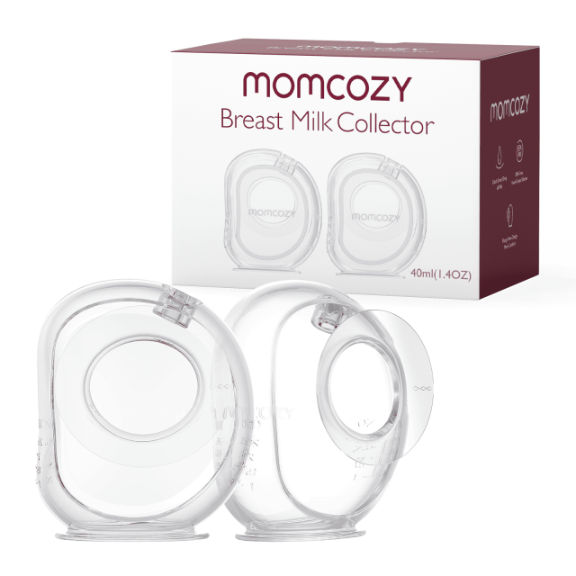 Momcozy Milk Collector for Breastmilk, Silicone Breast Milk Shells for ...
