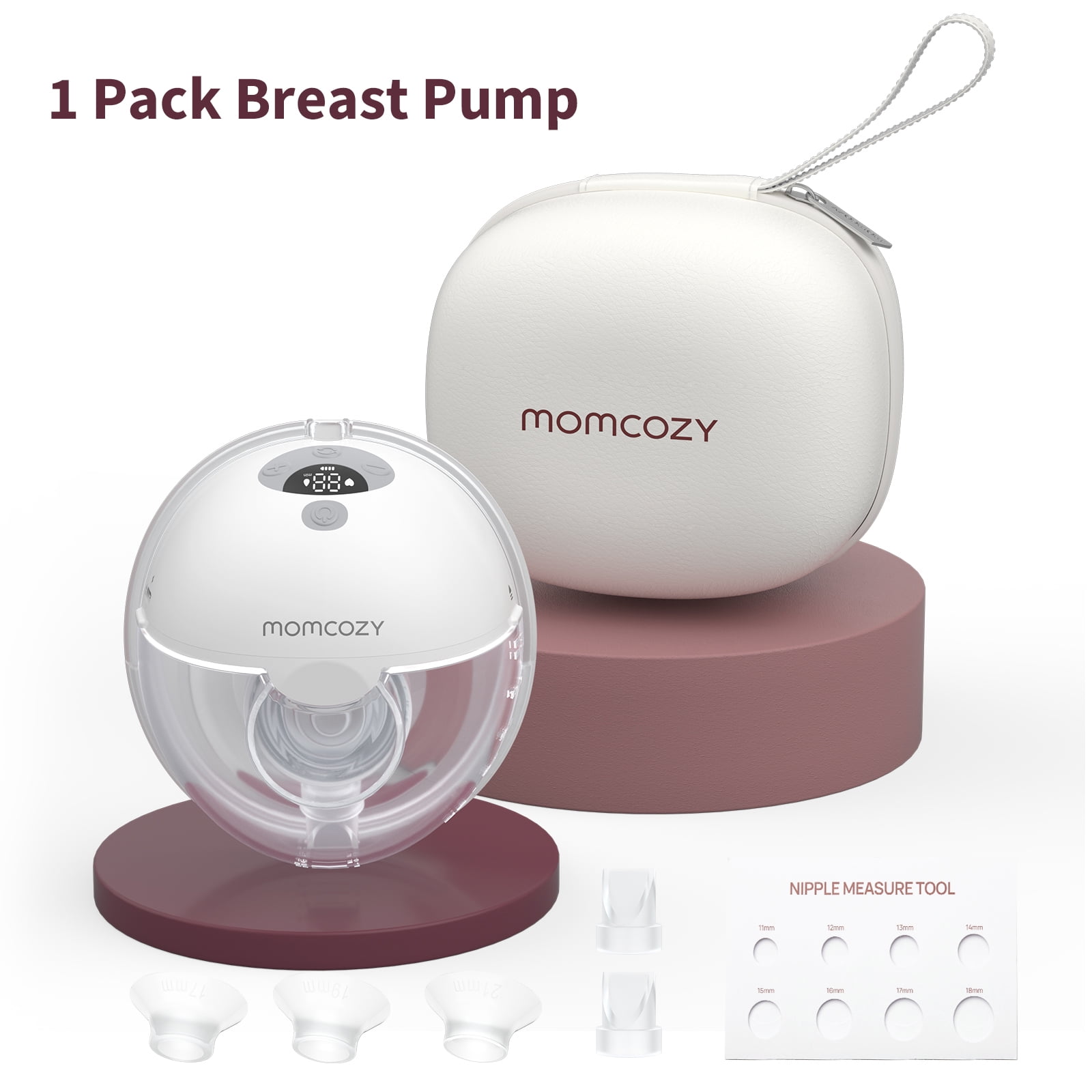 Momcozy M5 Wearable Breast Pump with 3 Modes & 9 Levels, Gray 1 Count - Walmart.com